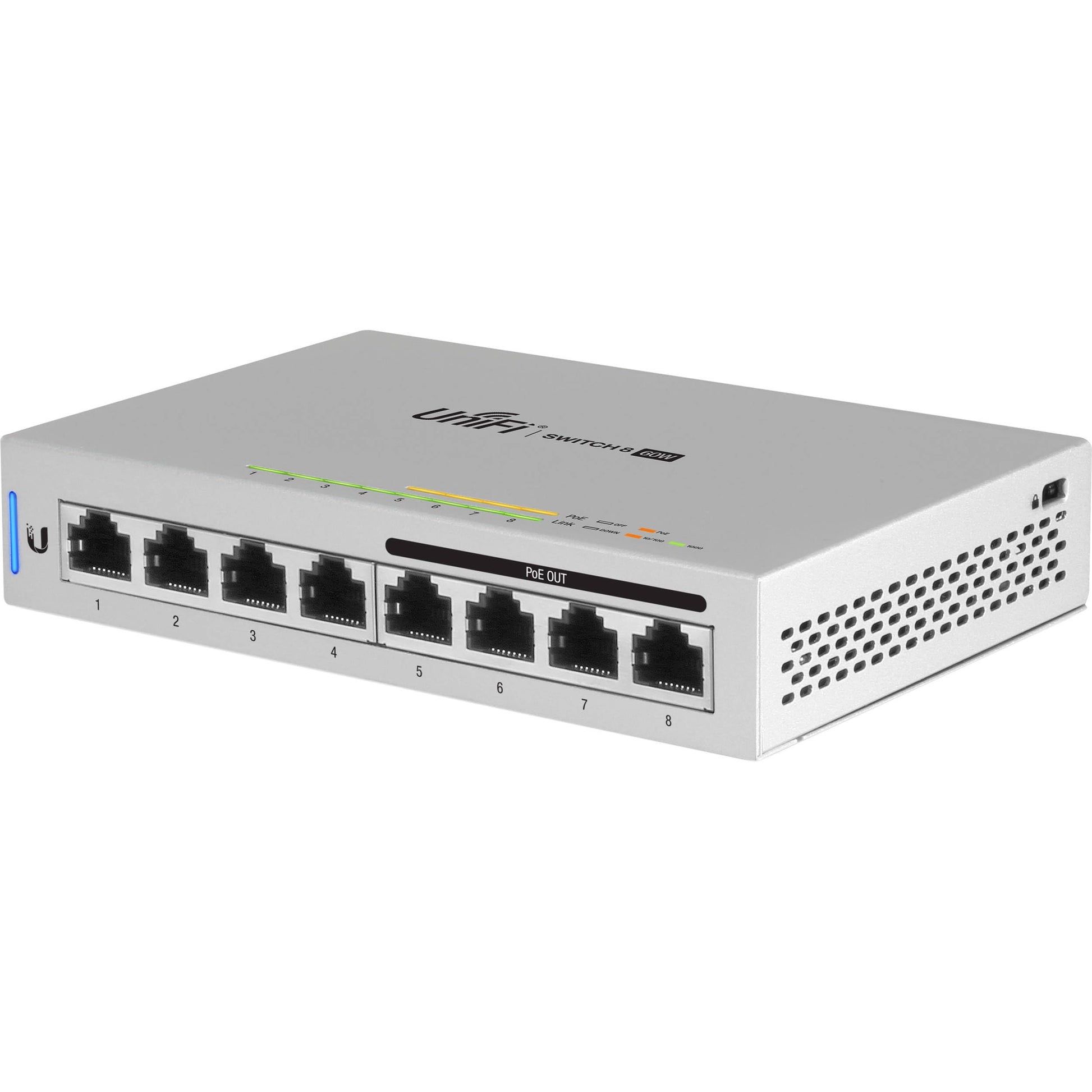 Ubiquiti Networks US-8-60W UniFi 8-Port Gigabit PoE Compliant Managed ...